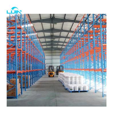 China 2.5mm Depth Industrial Storage Racking Customized Drive In Pallet Racking System for sale