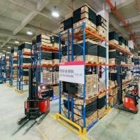 China Q235 Heavy Duty Storage Racks Transport Galvanized Steel Stacking Movable Post Metal Pallet Racking for sale