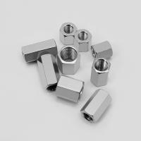 China GB52 Zinc Plating Threaded Connector Nut Hexagonal Joint Nuts For Connection / Fixation for sale