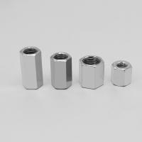China GB52 Zinc Plating Threaded Connector Nut Hexagonal Joint Nuts For Connection / Fixation for sale