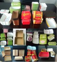 China Food Box Processing Type Fully Automatic Pizza Box Making Machine with 4kw/h Electrical Requirement for sale
