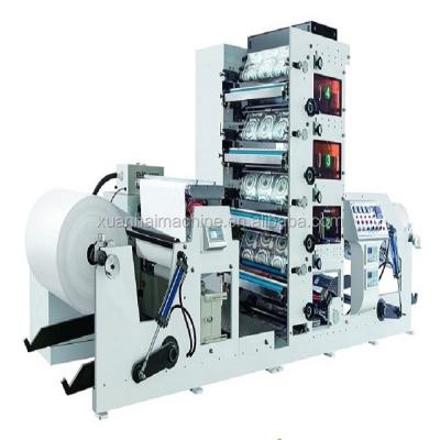 China Paper Cup Fan Flexographic Printing Machine for Sticker Labels RY-900-6C Six Colors for sale