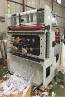 China 4 Colors Flexo Printing and Die Cutting Machine Advanced Technology for Paper Cup Fans for sale