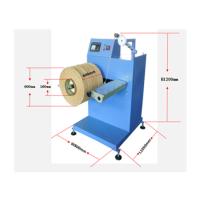 China Semi Automatic Shopping Paper Bag Rope Rewinding Machine video for sale