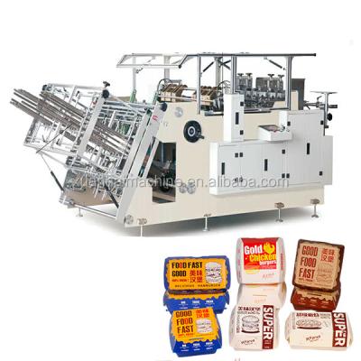 China Paper Lunch Box Carton Box Making Machine for Hamburger French Fries Pizza Packaging for sale