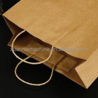China automatic Shopping paper bags making machine with Twisted handle for sale