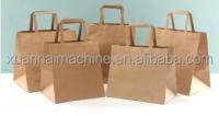 China Reasonable price flat handle kraft paper bag Making Machine for sale