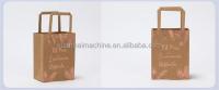 China Reasonable price flat handle kraft paper bag Making Machine for sale