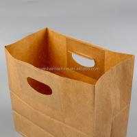 China Automatic D-cut Paper shopping Bag garment bag Making Machine with Best Price for sale