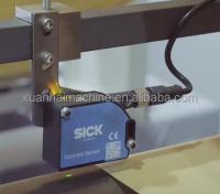 China Square bottom craft paper bag making production machine With Window for sale