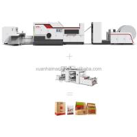China 2/4Colors Printer in-line small Paper Bags Making Machine With your own logo for sale
