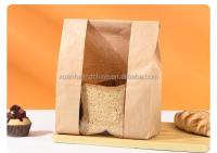 China flat V bottom bag paper crafts baked goods paper bag making machine with Windows for sale