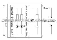 China AOYI Single Phase DC Solid State Relay 40A 10A 25A for sale