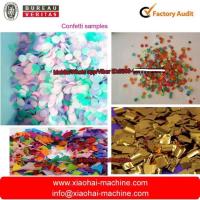 China Auto paper confetti rotary die cutting machine for 20mm 25mm 30mm 50mm round square star heart shape party balloon for sale
