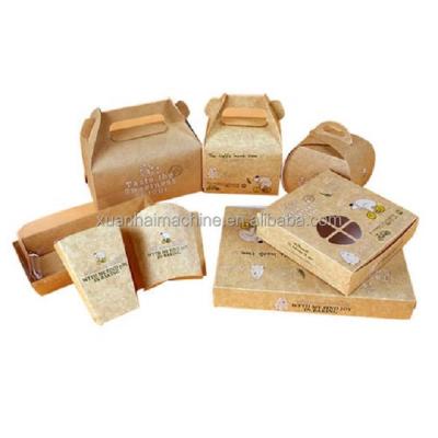 China XUANHAI ZF-800 Fully automatic hamburger box kids lunch box paper carton making erecting machine for sale for sale