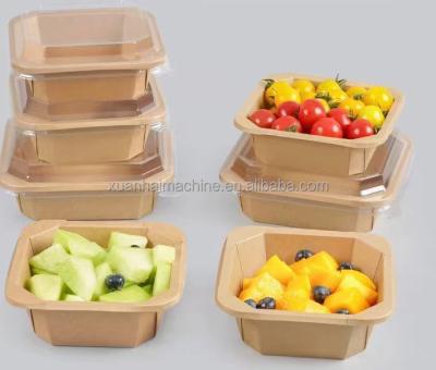 China ZF-800 High Speed Automatic Fast Food Pizza Hamburger Box Machine for Paper Box Making for sale