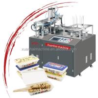 China 900 kg Core Components PLC Foam Disposable Carton Lunch Paper Boxes Making Machine for sale