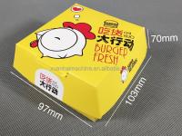 China 2023 Hot Melt Glue Roller Hamburger Paper Box Machine Perfect for Food Beverage Shops for sale