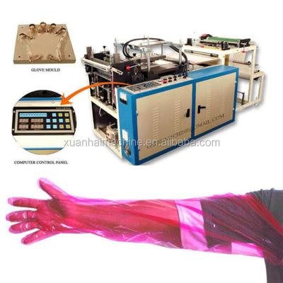 China Cow Veterinary Glove Making Machine 50-80pcs/min Provided XUANHAI 1000mm CN;ZHE 1.5kw 300mm Easy to Operate Motor 220V 3kw ISO for sale
