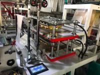 China stock  High speed 300pcs/min Cheap Type Double Layer Plastic HDPE CPE Glove Making Machine Price with hot pin for sale