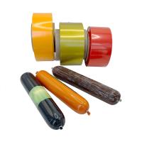 China Custom Printed PVDC Plastic Sausage Casing Film For Sausage Packaging for sale