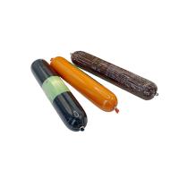 China Custom Printed PVDC Plastic Sausage Casing Cooked Easy Peeling Pvdc Film for sale
