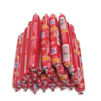China Sausage Casing Food Packaging Film Roll Plastic PVDC Sausage Casing Film Can Printing for sale
