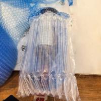 China PE PA Transport Protection Air Cushion Bubble Wrap Column Pillow Cell Tube Inflatable 55um-70um for sale