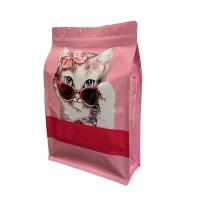 China Customized Logo Eight Sided Seal Laminated Plastic Bag 40mic~250mic For Pet Food Bags for sale