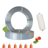China Silver Sausages Casing Sealed Packing Sausage Clips Wire Roll for sale