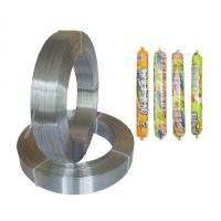 China 2024 New Type Sausage Clip Aluminum Wire Sealing Clips 2.55kg/Roll 2.97kg/Roll for sale