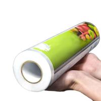 China Bulk Food Grade Heat Resistant PVDC Cling Wrap Film for Home Kitchen Microwave Heating Steaming and Cutting Box for sale