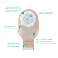 China High Barrier Soft PVDC  1 Piece Colostomy Bag Ostomy Disposal Colostomy Bag Open for sale