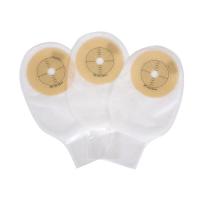China Single Liner Colostomy Bag Clear Open Pouch Clamp Closure Drainable 15-60mm for sale