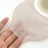 China Medical One Piece Ostomy Bag Hydrocolloid Barrier Size 60mm Colostomy Bag for sale