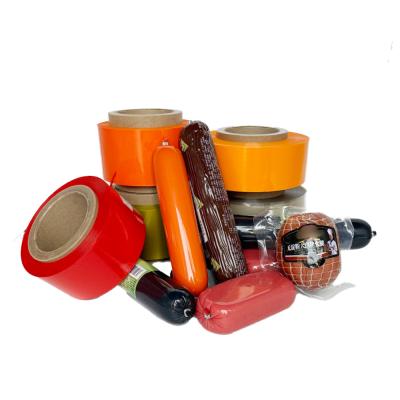 China Printable Customized Artificial PVDC Plastic Sausage Casing Film for sale