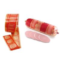 China Customized Logo Printing High Barrier PVDC Plastic Sausage Casing Film for sale