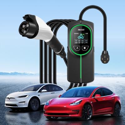 China 32A AC Portable EV Charger 3.5KW 7KW 11KW 22KW Type 2 Electric Vehicle Car Charger for sale