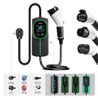 China 32A AC Portable EV Charger 3.5KW 7KW 11KW 22KW Type 2 Electric Vehicle Car Charger for sale