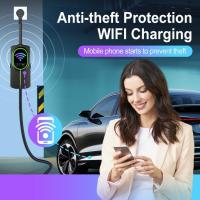 China Fast Charging Type 2 Electric Vehicle Car Charger with Portable Cyberpunk Design Style for sale