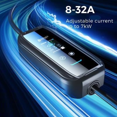 China Output Power 16A 3.5KW Portable EV Charger for Type1/Type 2/GBT Electric Cars by PRTDT for sale