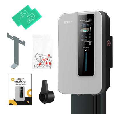 China PRTDT Wallbox Level 2 vehicle fast ev charger evse electric vehicle charging station for sale