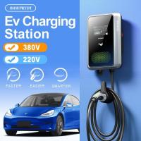 China PRTDT Manufacturer CE Certified Mode 3 22KW 3 Phase EV Charger Level 2 Electric Car Charging Station for sale