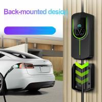 China Wholesale Electric Car 16A 32A 3.5Kw 7Kw Ev Charging Station Portable Ev Charger With Screen Adjustable for sale