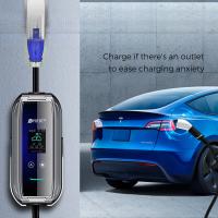 China Adjustable Current and IP 65 Water Repellency Type 1 Portable Car Charger PRTDT AC 10A-32A for sale
