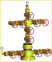 China Oil Gas Wellhead Equipment Xmas Tree Wellhead 52-180mm 21MPa-140MPa for sale