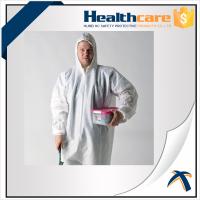 China 25G PP Disposable Protective Coverall With Reinforced Sleeves And Chest for sale