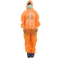 China Breathable Disposable Microporous Coverall , Lightweight Non Woven Isolation Gown for sale