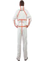 China Soft Disposable Coverall Suit For Virus Invading CAT 3 Type 3 / 4 / 5 / 6 for sale