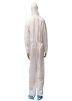 China Non Toxic Hooded Throw Away Overalls Anti Spray For Healthcare Setting for sale